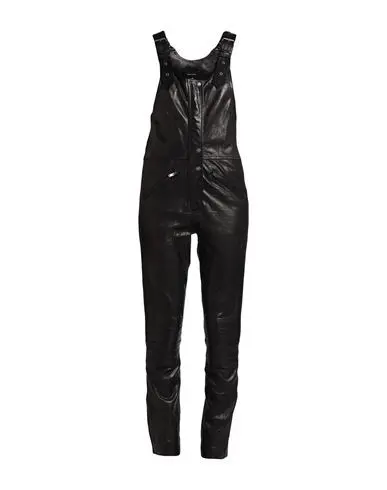 Isabel Marant Jumpsuit In Lambskin - Black