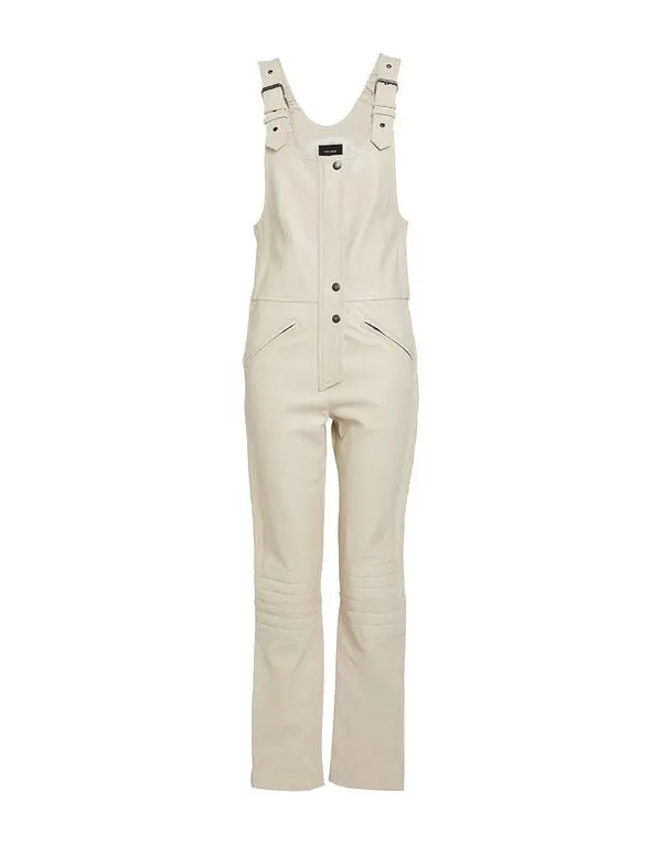 Isabel Marant Jumpsuit In Lambskin - Off White