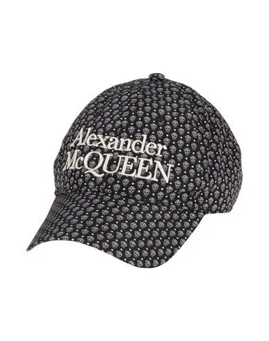 Alexander McQueen Patterned Baseball Cap - Black