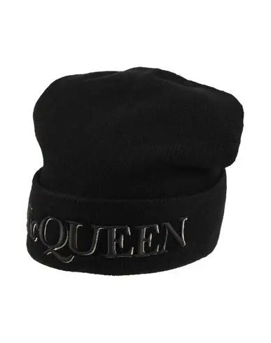 Alexander McQueen Cashmere Blend Beanie - Black