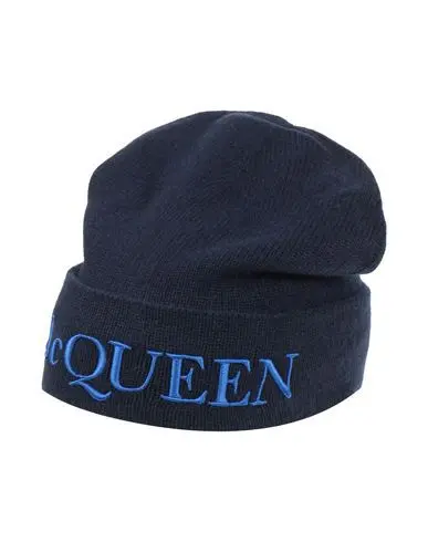 Alexander McQueen Cashmere Blend Beanie - Navy
