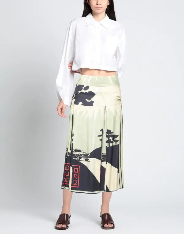 Dsquared2 Pleated Flared Midi Skirt