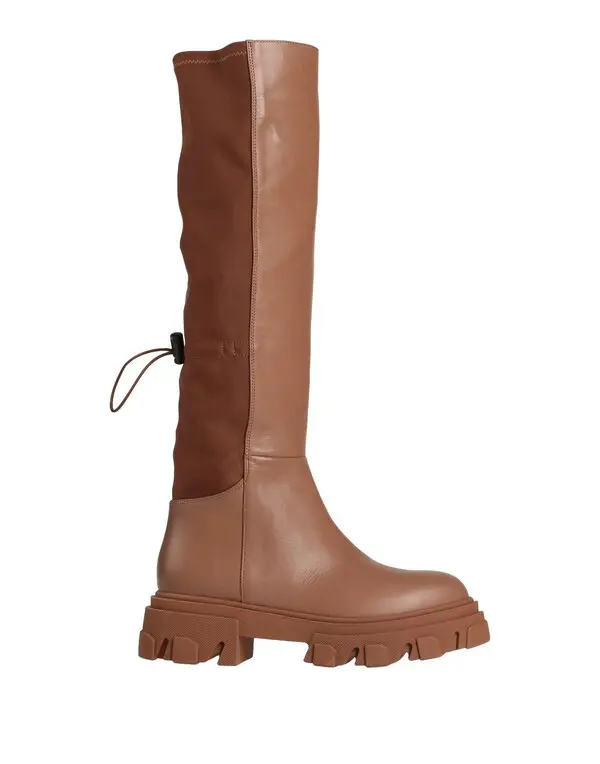 GIA BORGHINI Leather And Textile Fiber Boots