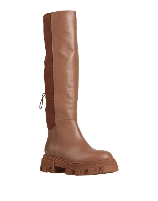 GIA BORGHINI Leather And Textile Fiber Boots
