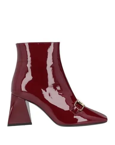 POLLINI Ankle Boots In Soft Leather - Red