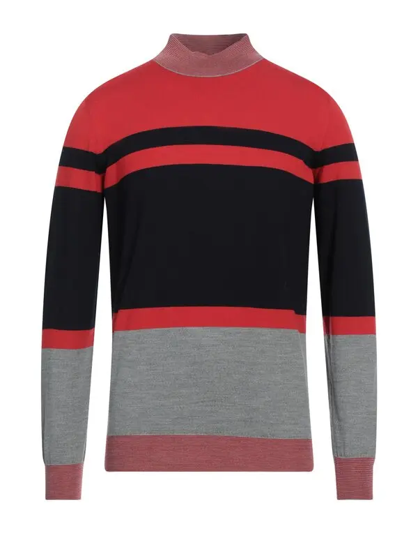 SVEVO Striped Wool Turtleneck