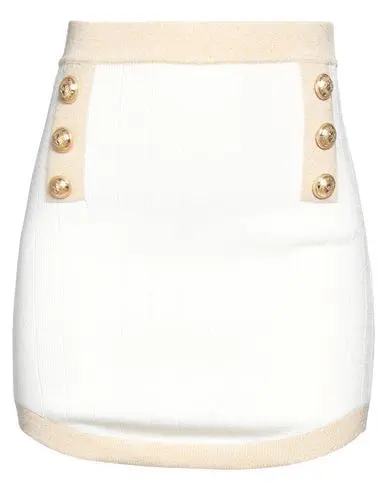 Balmain Mini Knit Skirt - White
