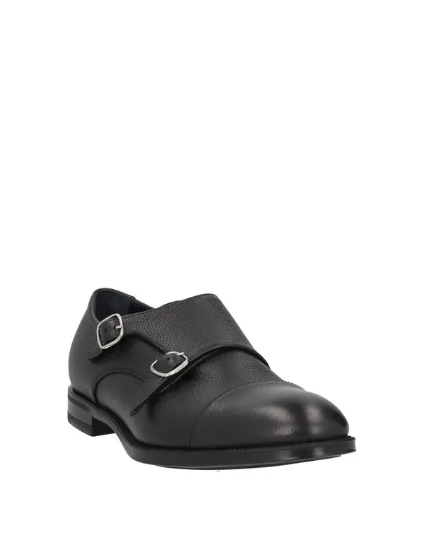 DOUCAL'S Leather Monk Strap Loafers