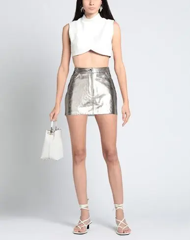 Maje Mini Skirt Size Sheepskin, Cotton