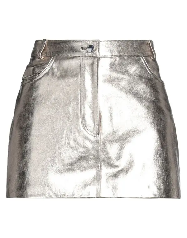 Maje Mini Skirt Size Sheepskin, Cotton