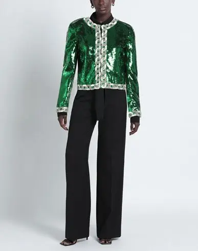 Elisabetta Franchi Jacket With Appliqués - Green