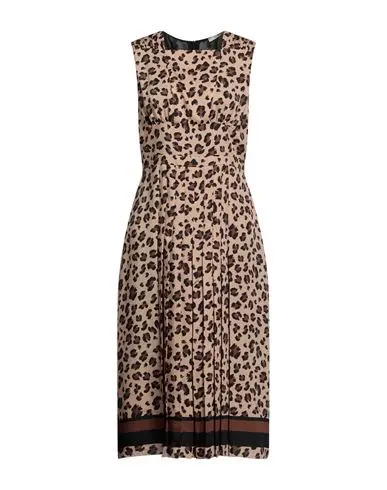 SEVENTY VENEZIA Leopard-print Midi Dress - Beige