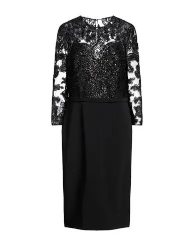Moschino Midi Dress Size Viscose, Elastane, Polyamide, Polyester, Silk - Black