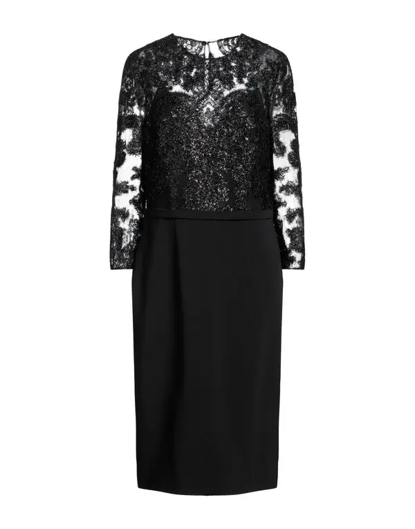 Moschino Midi Dress Size Viscose, Elastane, Polyamide, Polyester, Silk