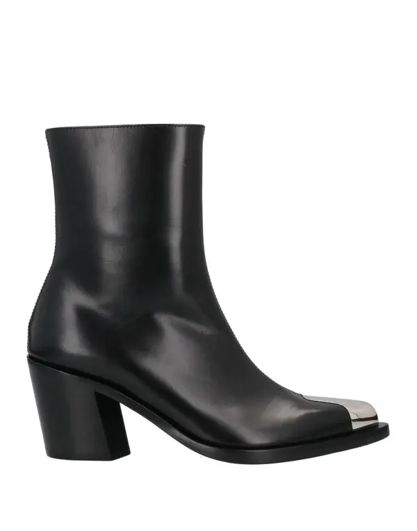 Alexander McQueen Ankle Boots With Geometric Heel