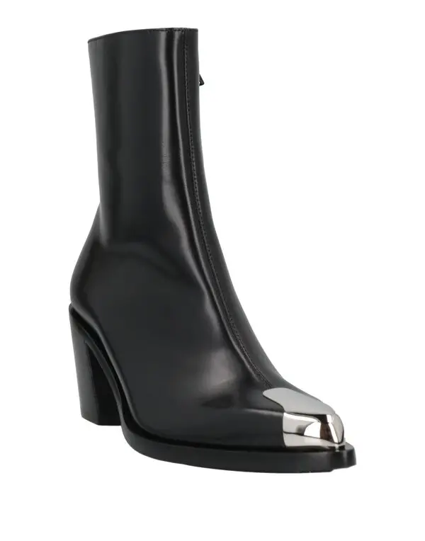 Alexander McQueen Ankle Boots With Geometric Heel