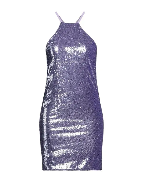 Attico Sequin Mini Dress - Purple