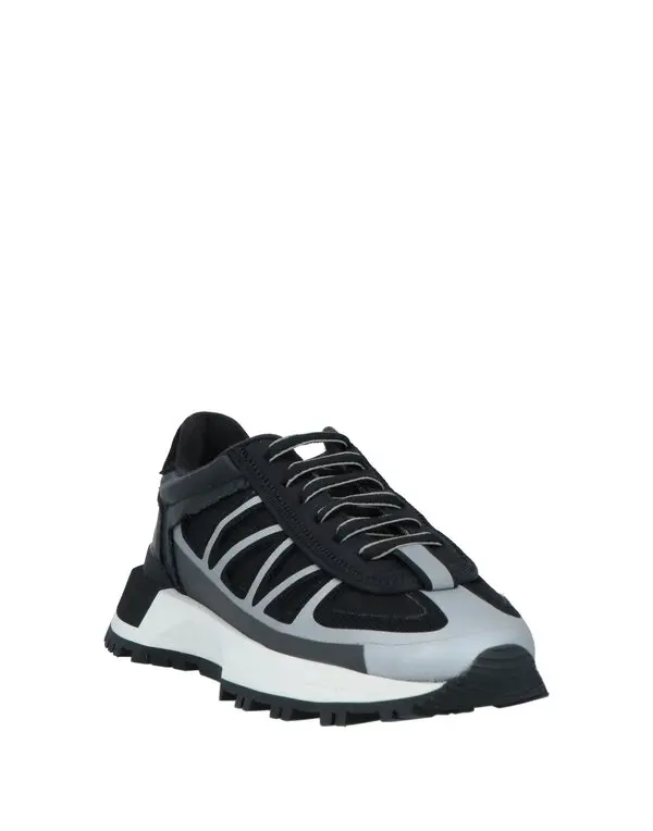 MAISON MARGIELA Sneakers In Leather And Textile Fibers - Black