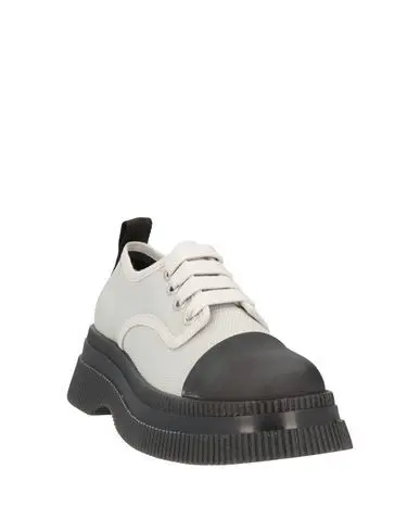 GANNI Lace-up Sneakers With Square Heel And Lug Sole