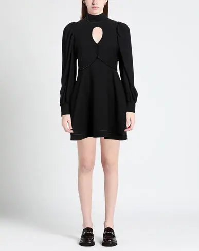 SIMONA CORSELLINI Mini Trapeze Dress - Black