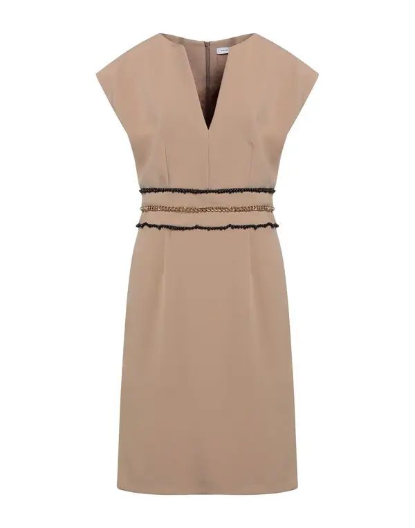 SIMONA CORSELLINI Mini Bodycon Dress - Beige