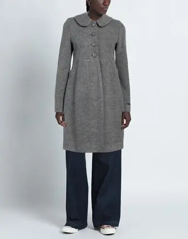 EMMA & GAIA Wool Blend Coat - Grey