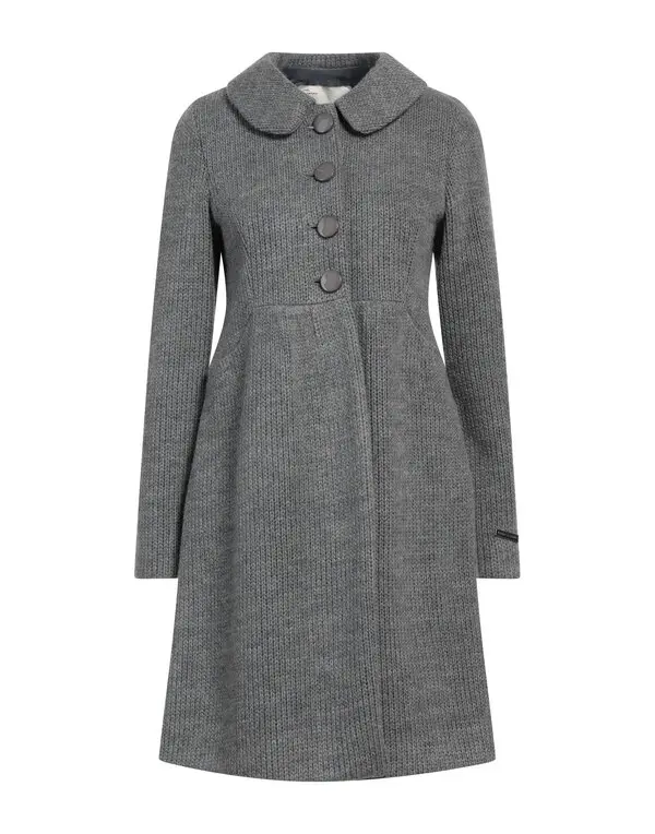 EMMA & GAIA Wool Blend Coat - Grey