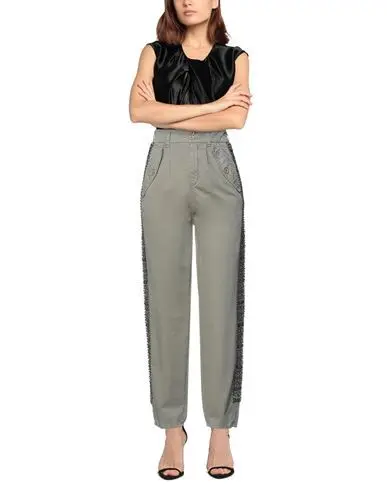 TWINSET Straight-leg Gabardine Pants - Green