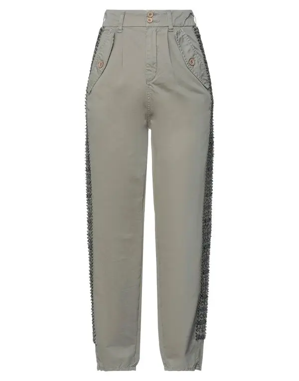 TWINSET Straight-leg Gabardine Pants - Green