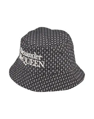 Alexander McQueen Embroidered Polka-dot Bucket Hat - Black
