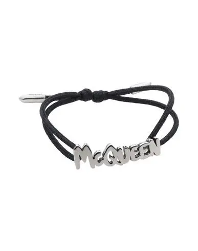 Alexander McQueen Bracelet With Brand Logo - Black