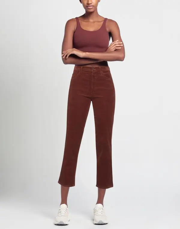 MOTHER Straight Leg Corduroy Pants