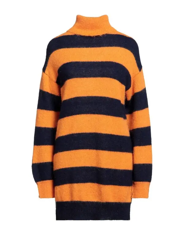 JUCCA Turtleneck Knit Top - Orange
