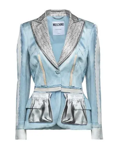 Moschino Blazer Azure Size Acetate, Elastane, Silk