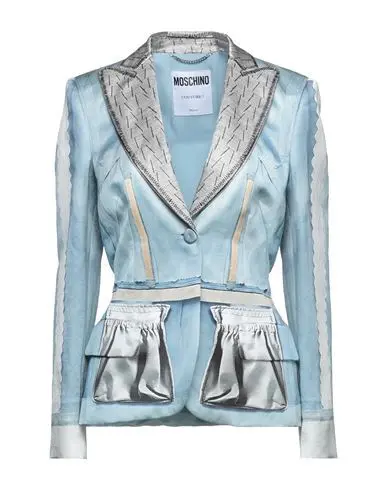 Moschino Blazer Azure Size Acetate, Elastane, Silk