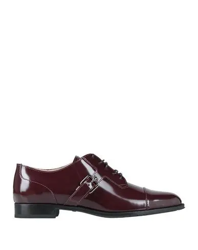 TOD'S Lace-up Shoes Burgundy Size Soft Leather