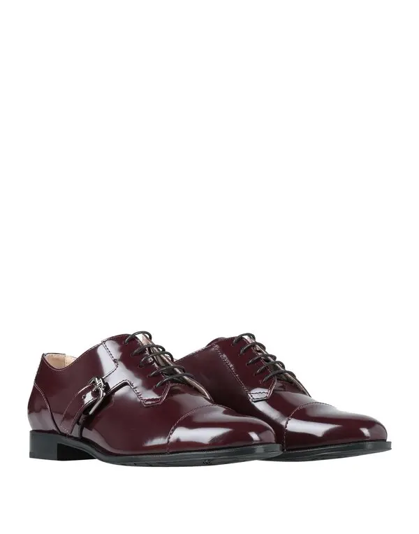 TOD'S Lace-up Shoes Burgundy Size Soft Leather