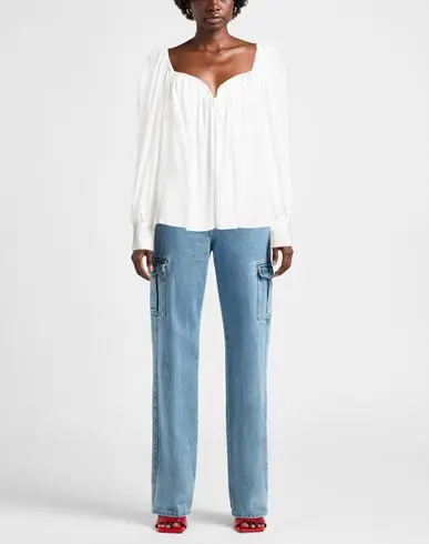 DONDUP Acetate And Silk Top - White