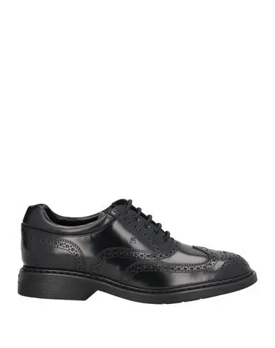 Hogan Lace-up Shoes Size Soft Leather - Black