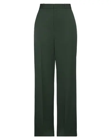 DEL CORE Flared Virgin Wool-cotton Blend Trousers - Green