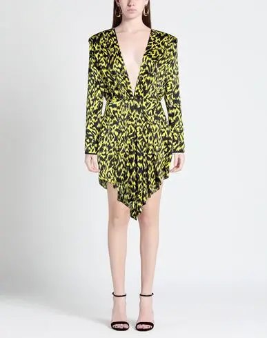 Alexandre Vauthier Asymmetric Silk Mini Dress