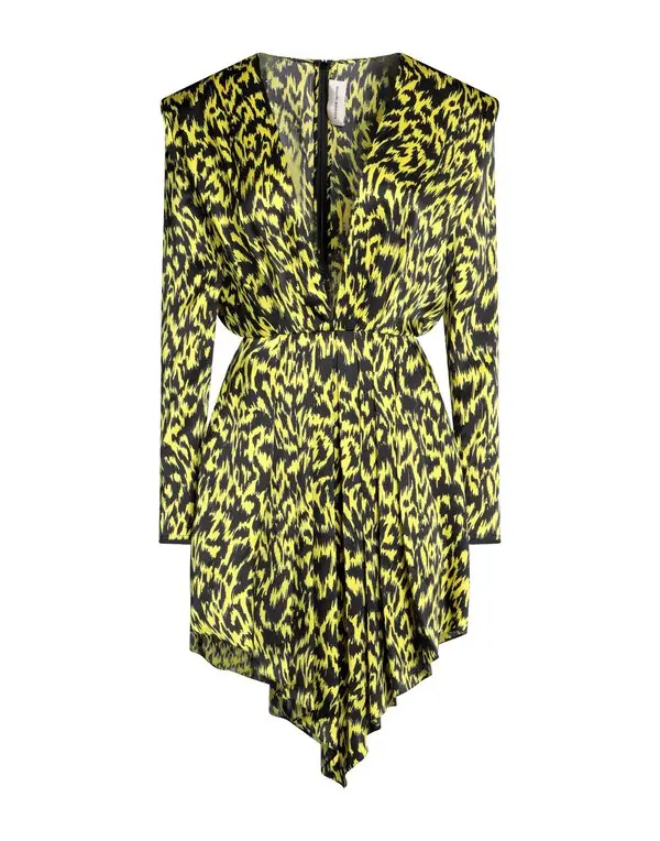 Alexandre Vauthier Asymmetric Silk Mini Dress