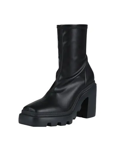 VIC MATIE Ankle Boots In Textile Fibers - Black