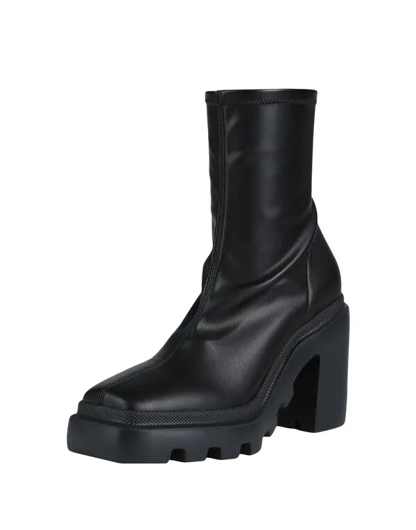 VIC MATIE Ankle Boots In Textile Fibers - Black
