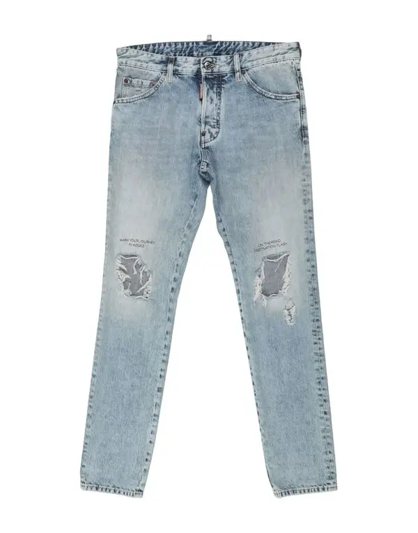 Dsquared2 Distressed Skinny Jeans - Blue