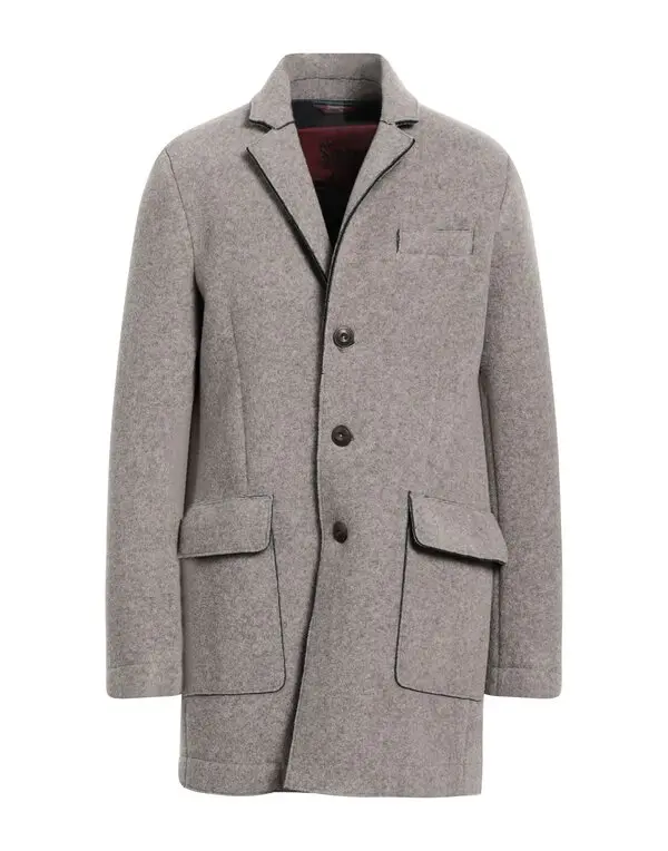 STEWART Single-breasted Coat - Beige