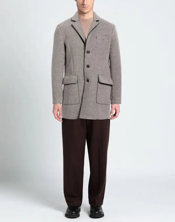 STEWART Single-breasted Coat - Beige