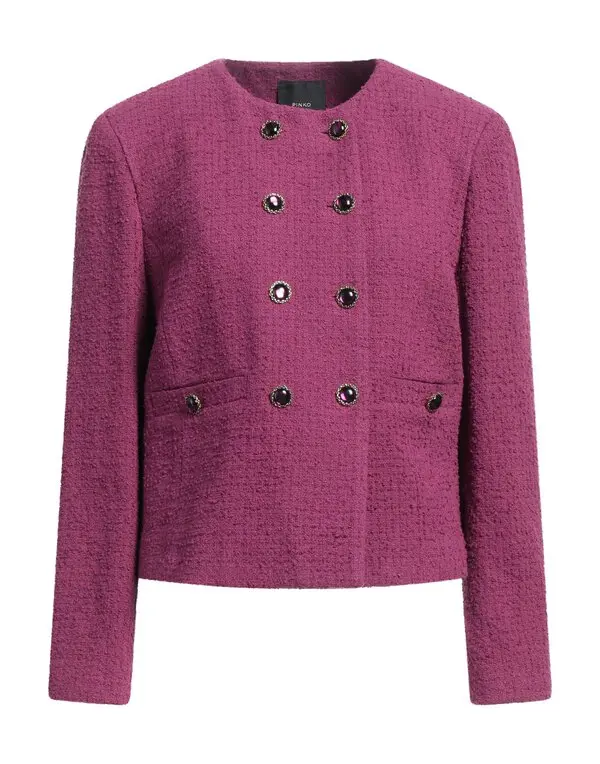 Pinko Bouclé Jacket - Magenta