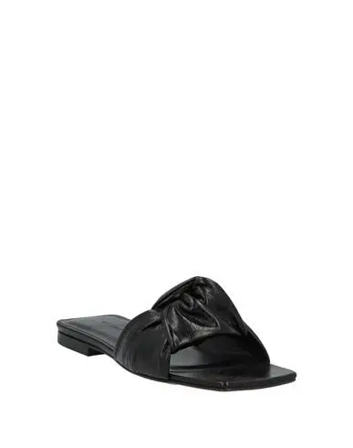 By Far Leather Slide Sandals