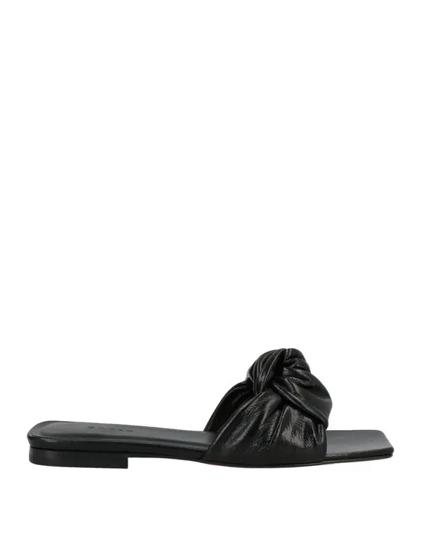 By Far Leather Slide Sandals